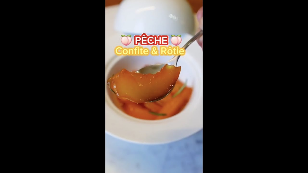 RECETTE 🍑 PÊCHE RÔTIE - YouTube