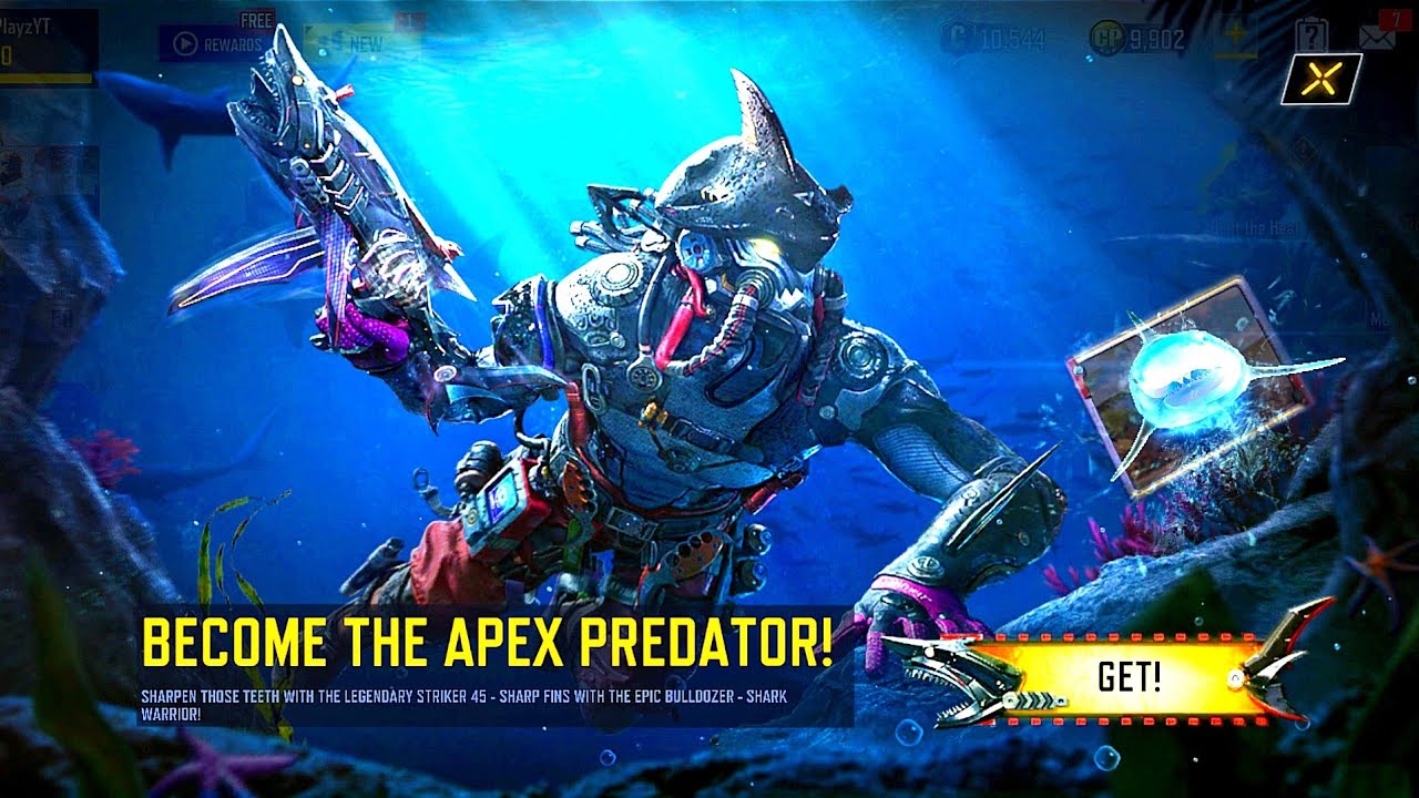 CODM Shark Warrior Lucky Draw🔥Legendary Striker .45 Sharp Fins😍 - YouTube