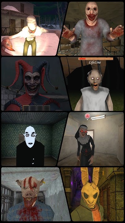 Granny The Forest Vs Hide And Seek Vs 911 Prey Vs Nosferatu Vs Horror Tale 1 Vs Evil Nun Maze ...