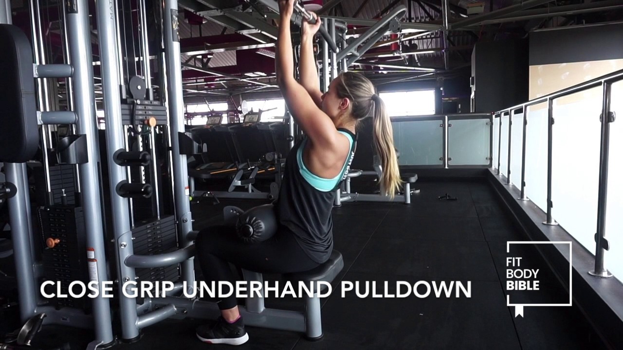 FBB Close Grip Underhand Pulldown - YouTube
