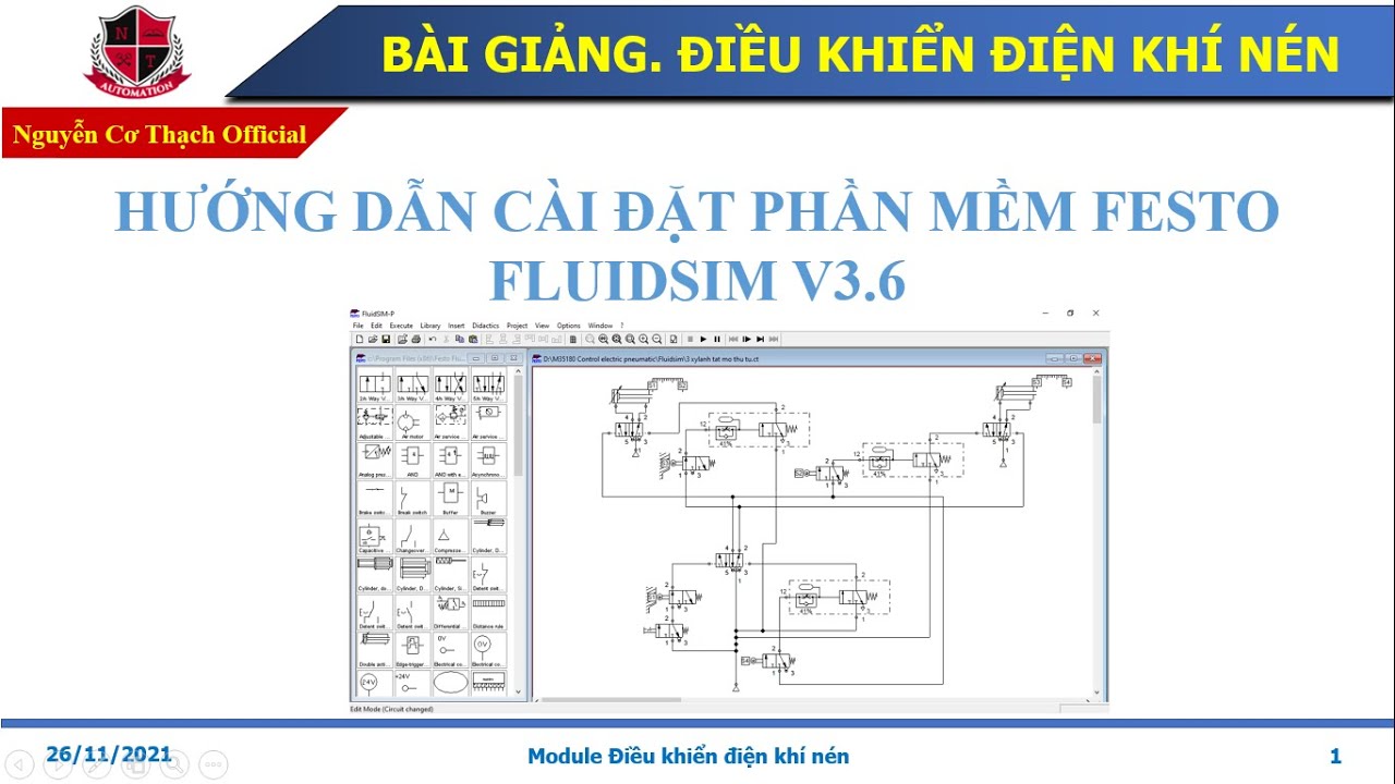 Hướng dẫn sử dụng phần mềm Festo Fluidsim V3.6 - YouTube