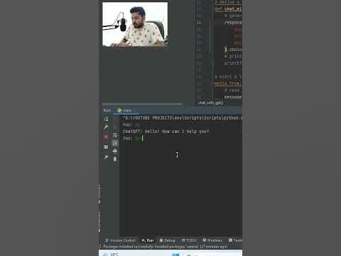 PYTHON CHAT-GPT (OPENAI-API) | SaRan | தமிழில் #shorts #behindfacts - YouTube