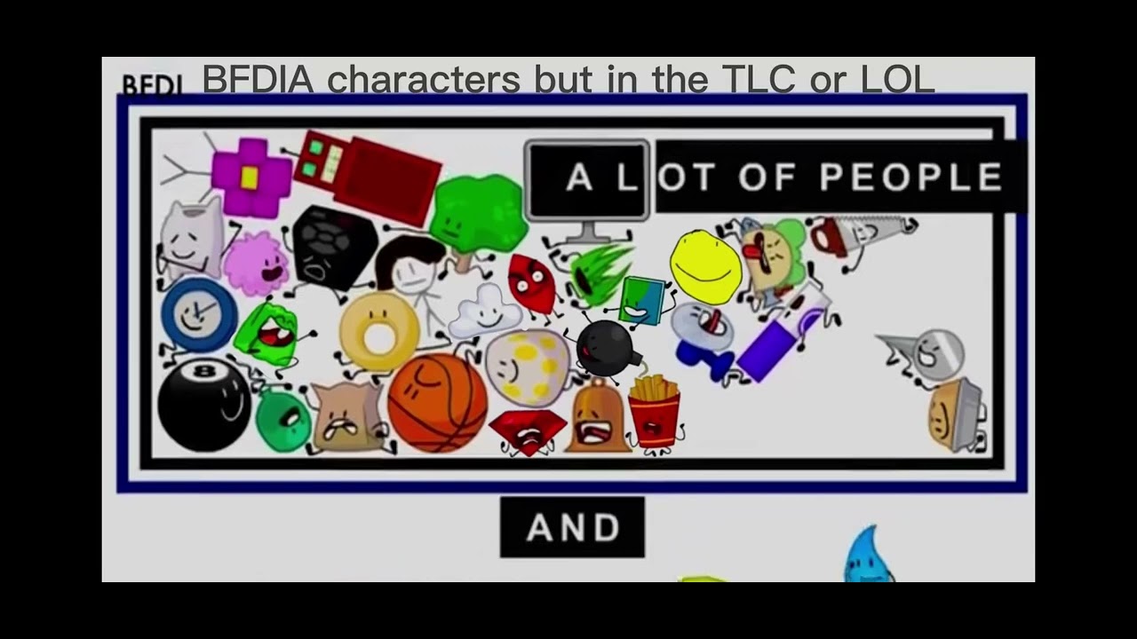 BFDIA characters but in the TLC or LOL - YouTube