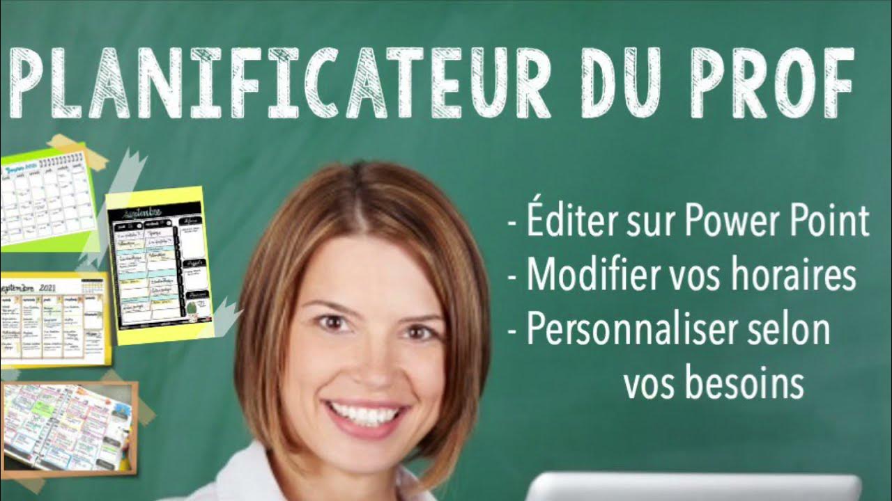 Planificateur de l’enseignant - YouTube