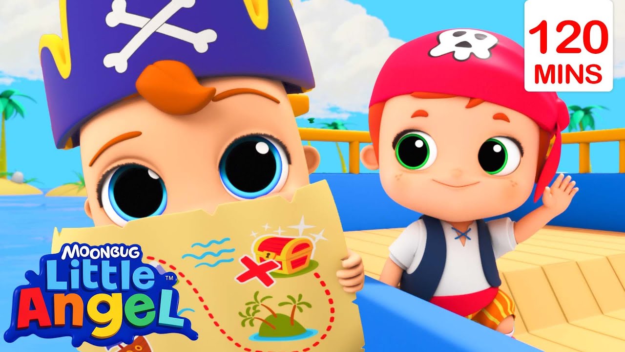 Water Balloon Fight | Little Angel | Fun Kids Songs | Nursery Rhymes ...