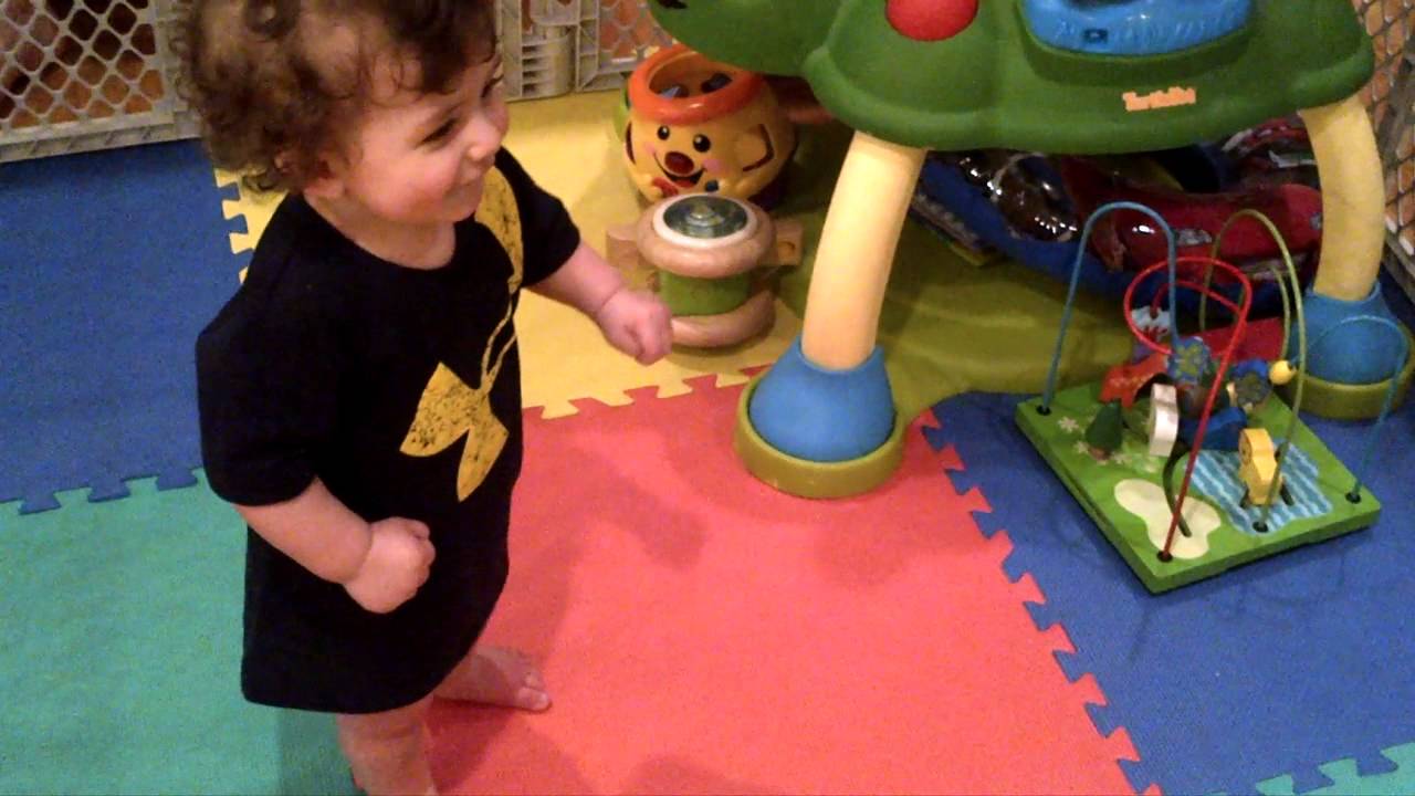 Tony's first steps - YouTube
