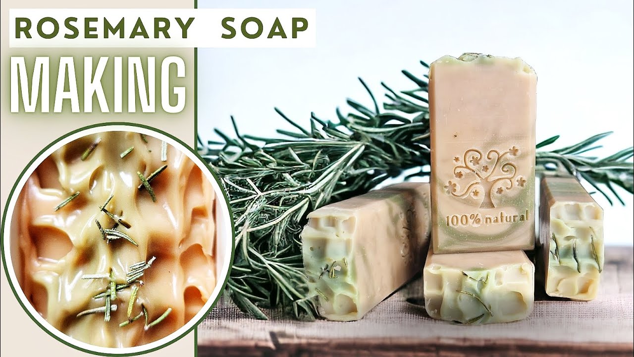 ROSEMARY SOAP | Fresh herb oil infusion | Cold Process Soap making ...