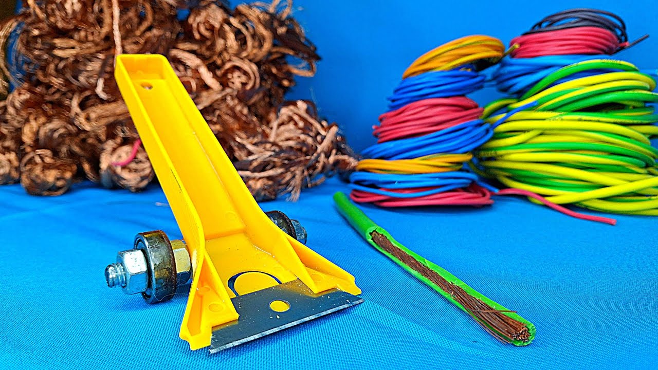How to STRIP Copper WIRE | Top 4 DIY Stripping devices | INCREDIBLE ...