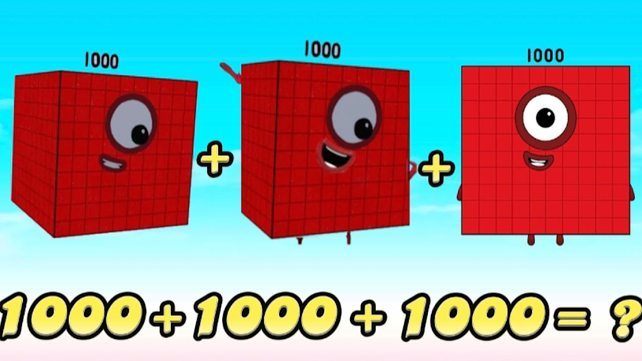 Add Numberblocks Multiple Duplicate Numbers Giant Numbers Addition 7865
