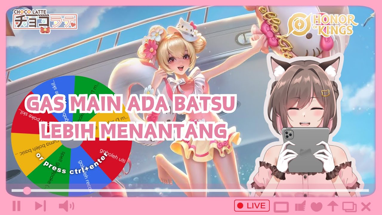 【Honor of Kings - Choco Latte Vtuber】GAS MAIN ADA BATSU LEBIH MENANTANG ...