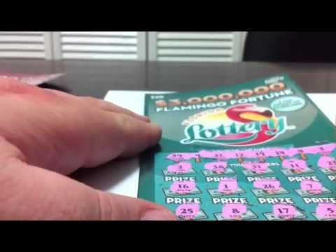 5 $20 Florida lottery flamingo fortune scratch offs - YouTube