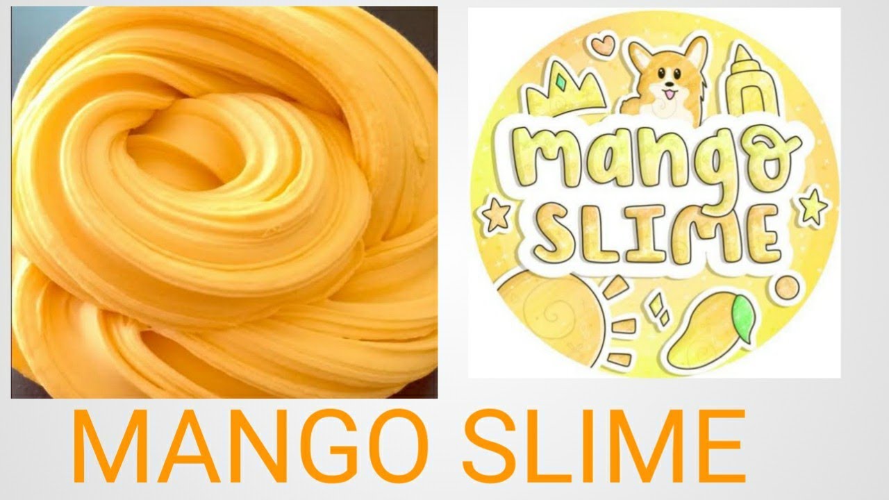 Mango Slime easy way slime - YouTube