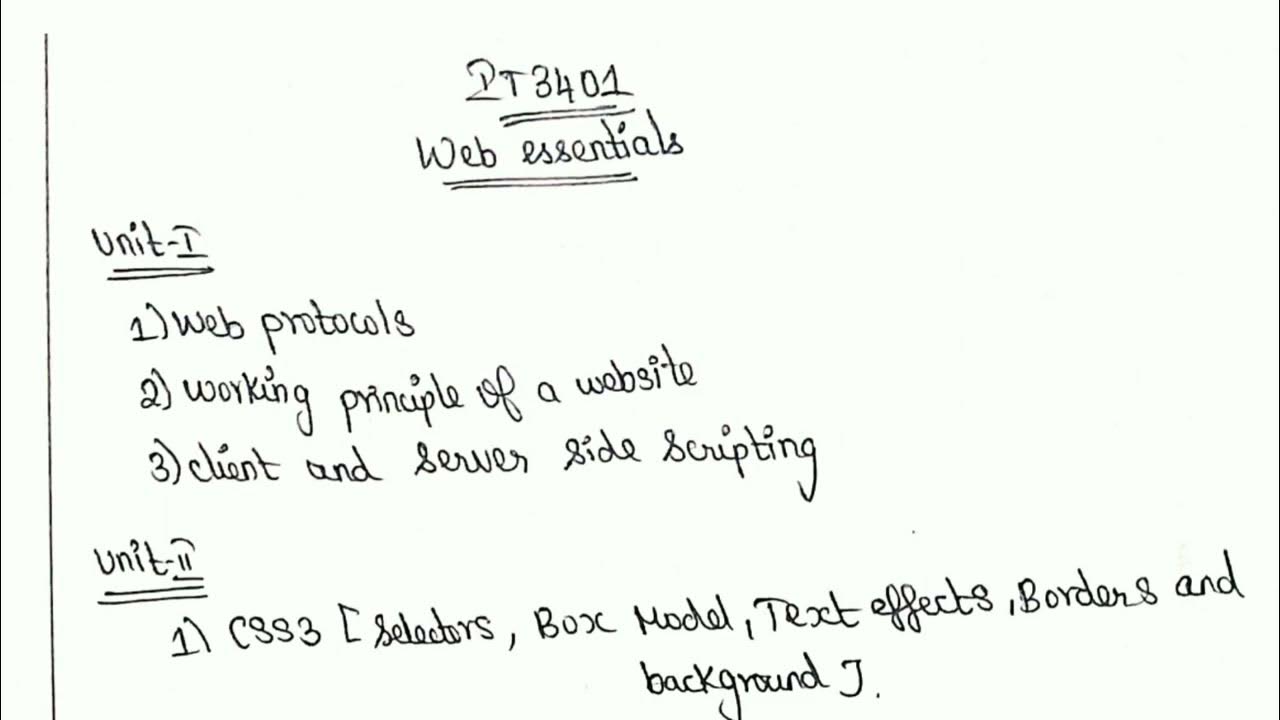 IT3401 web essentials important questions for last minute preparation tamil|Anna university reg ...
