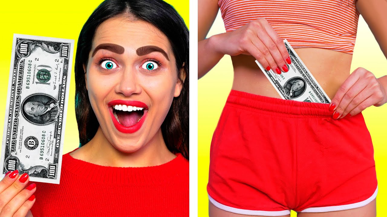 LIFEHACKS WAYS TO HIDE YOUR MONEY | Funny Situations by Ideas 4 Fun ...