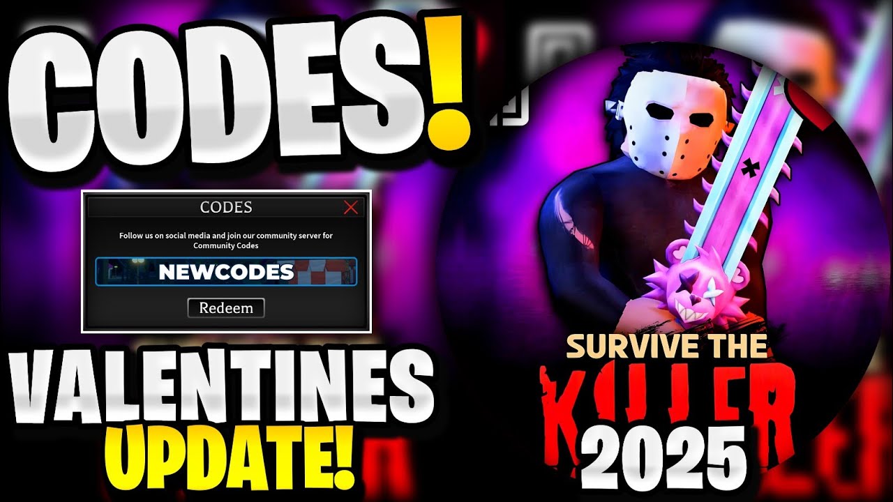 🔥*NEW* All Working VALENTINES UPDATE CODES FOR SURVIVE THE KILLER ...