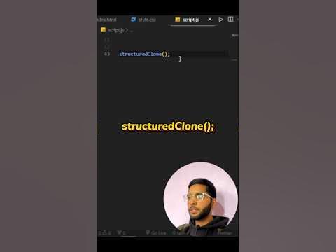 structuredClone(); Method in JavaScript..? 🤯🔥 #javascript #webdevelopment - YouTube