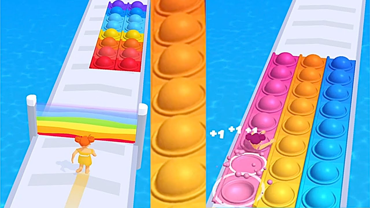 Pop It Run: Pop It Fidget Toys 🌈👸🌈 37-38 Levels Gameplay Trailer ...