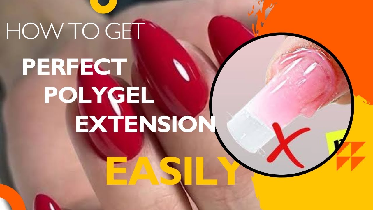 Tips to get perfect polygel extension - YouTube