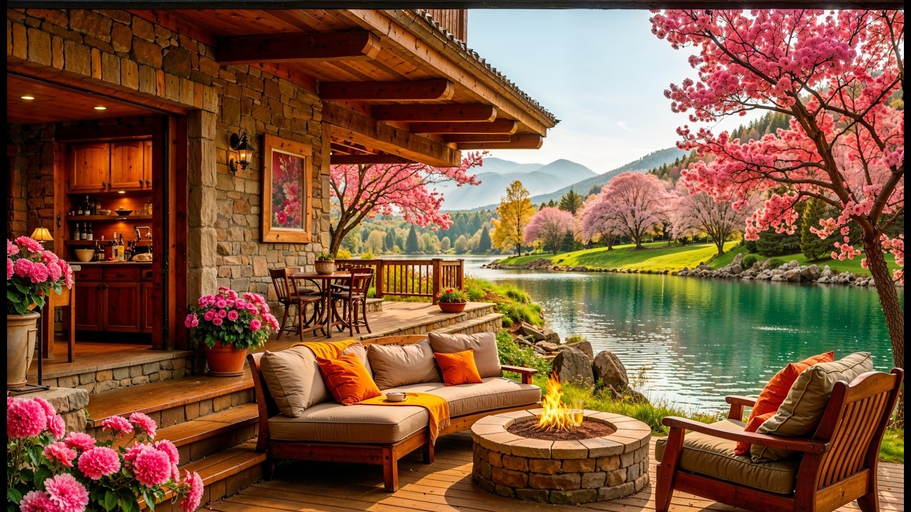 Cozy Spring Morning Jazz ☕🌸 | Relaxing Café Music for Study & Focus ...