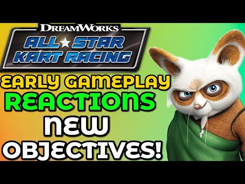 DreamWorks All-Star Kart Racing - NEW EARLY GAMEPLAY! Unlockables ...
