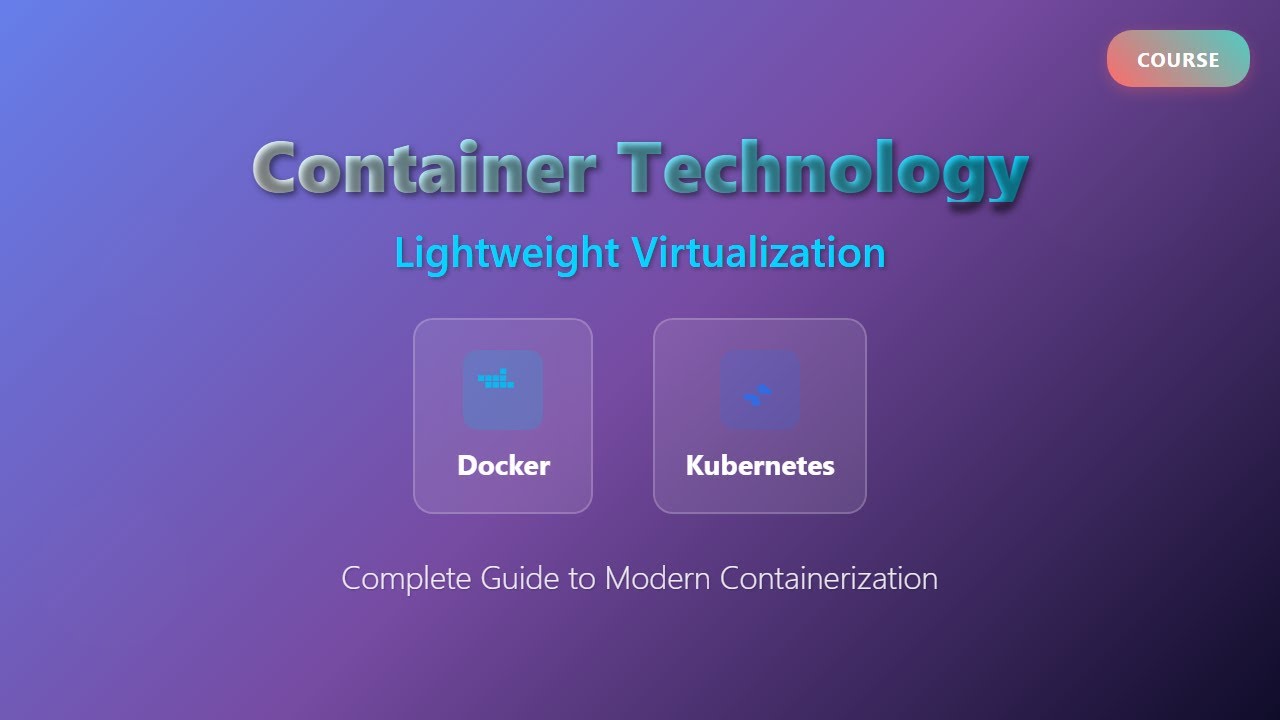 Container Technology Explained: Docker & Kubernetes for Beginners - YouTube