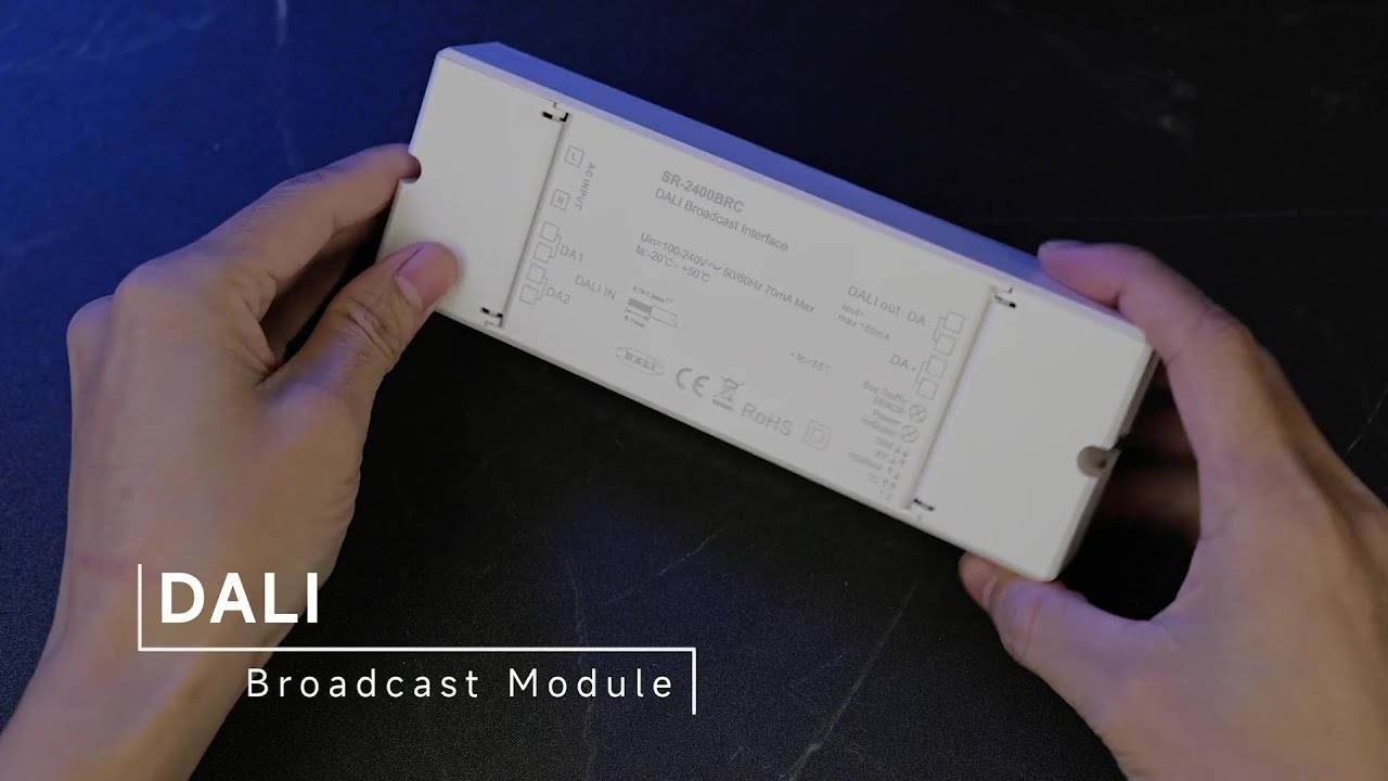 How to use the DALI Broadcast Module_SR-2400BRC - YouTube