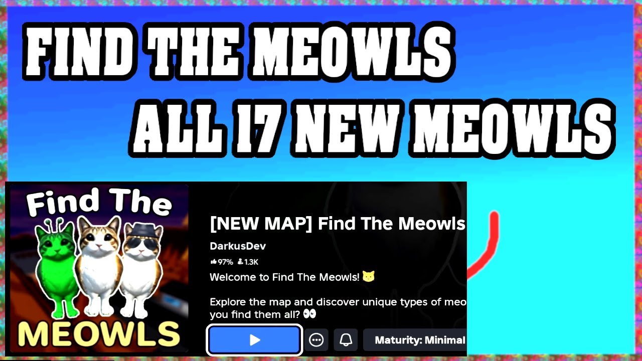 ALL 17 NEW MEOWLS in FIND THE MEOWLS ROBLOX [UPDATE] [walkthrough] [How ...