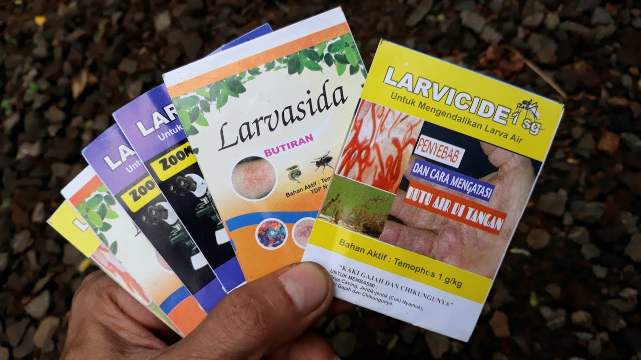 Cara Penggunaan Anti Jentik Nyamuk Larvasida, Larvacide, Abate, Bahan ...