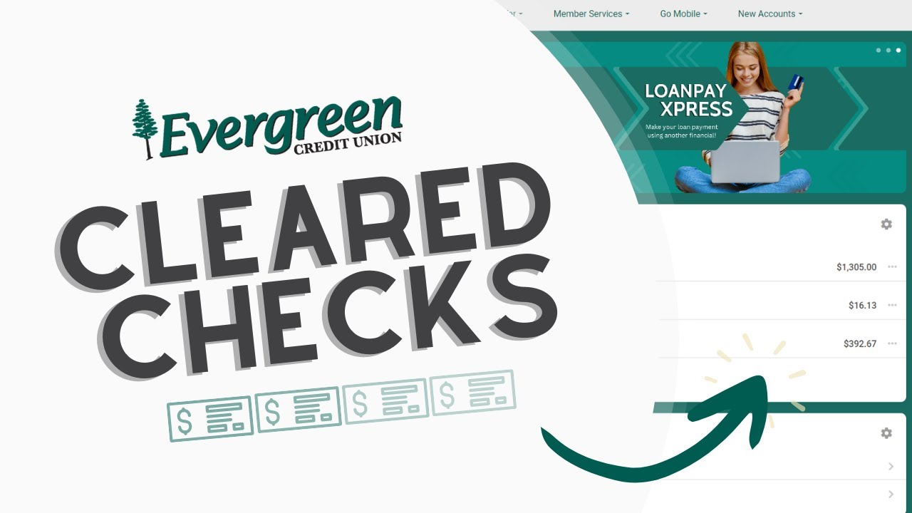 Find Cleared Checks in Online Banking - Evergreen Credit Union - YouTube