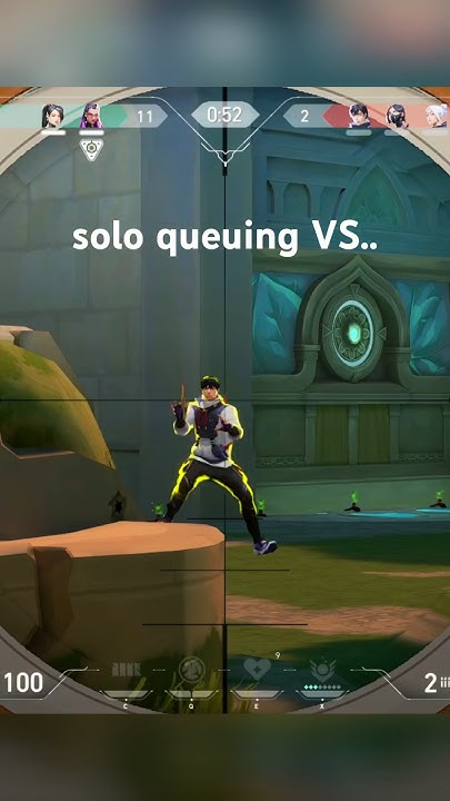 my aim when solo queuing vs when queuing with friends.. #shorts #valorant #twitch #gaming - YouTube