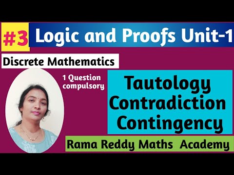 DMJNTUH R22 | Tautology Contradiction Contingency | Discrete ...