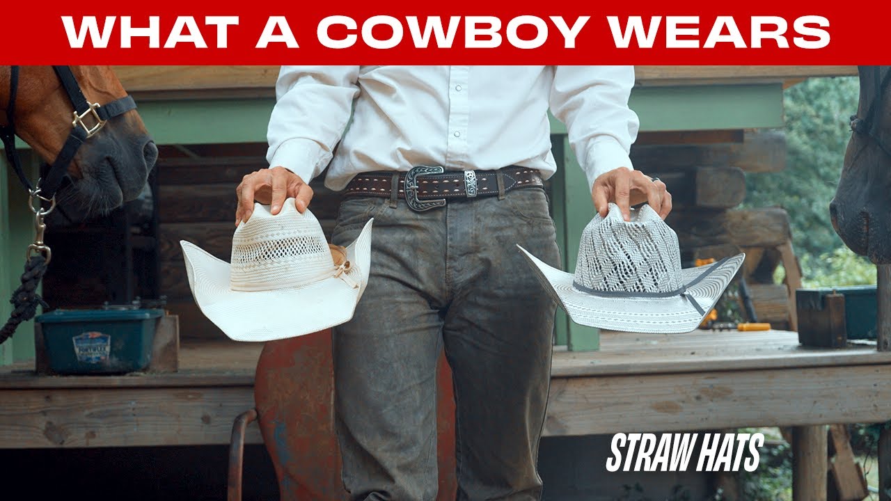 Cowboy Essentials: My 2 Favorite Straw Hats for Work and Play - YouTube