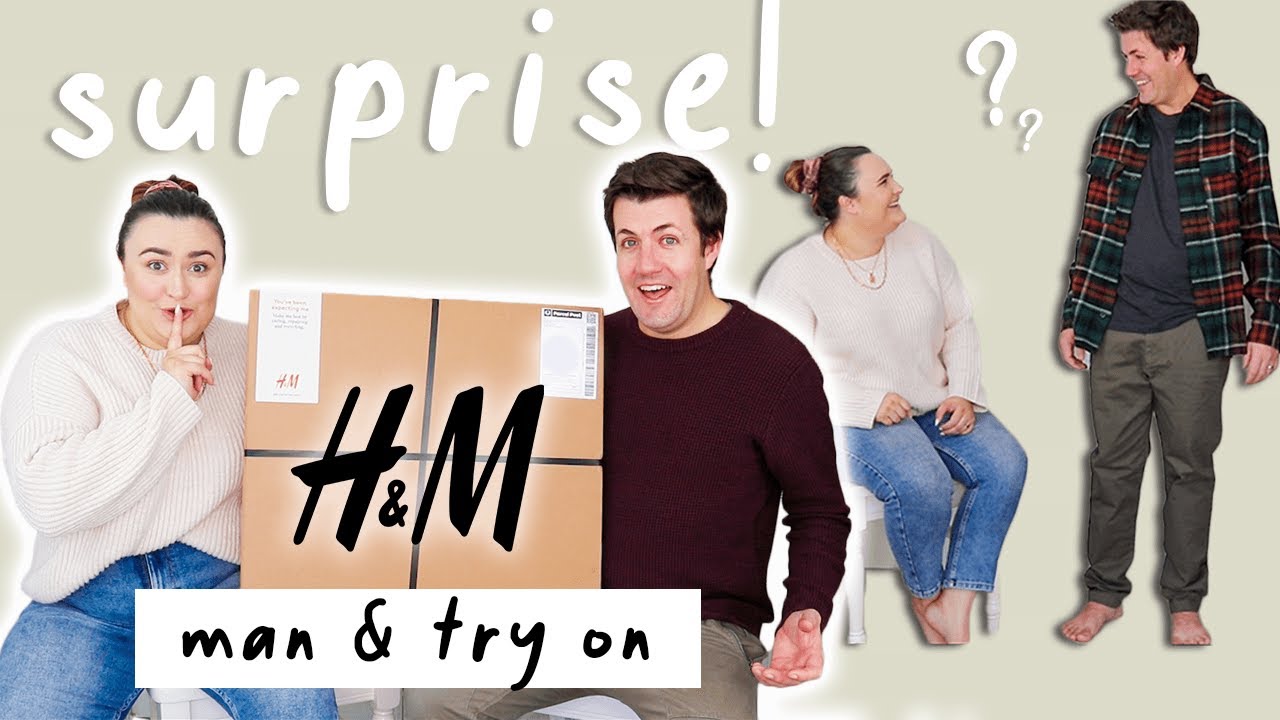 SUPRISING My Husband With A HUGE H&M Man Haul! TRY ON & STYLED! - YouTube