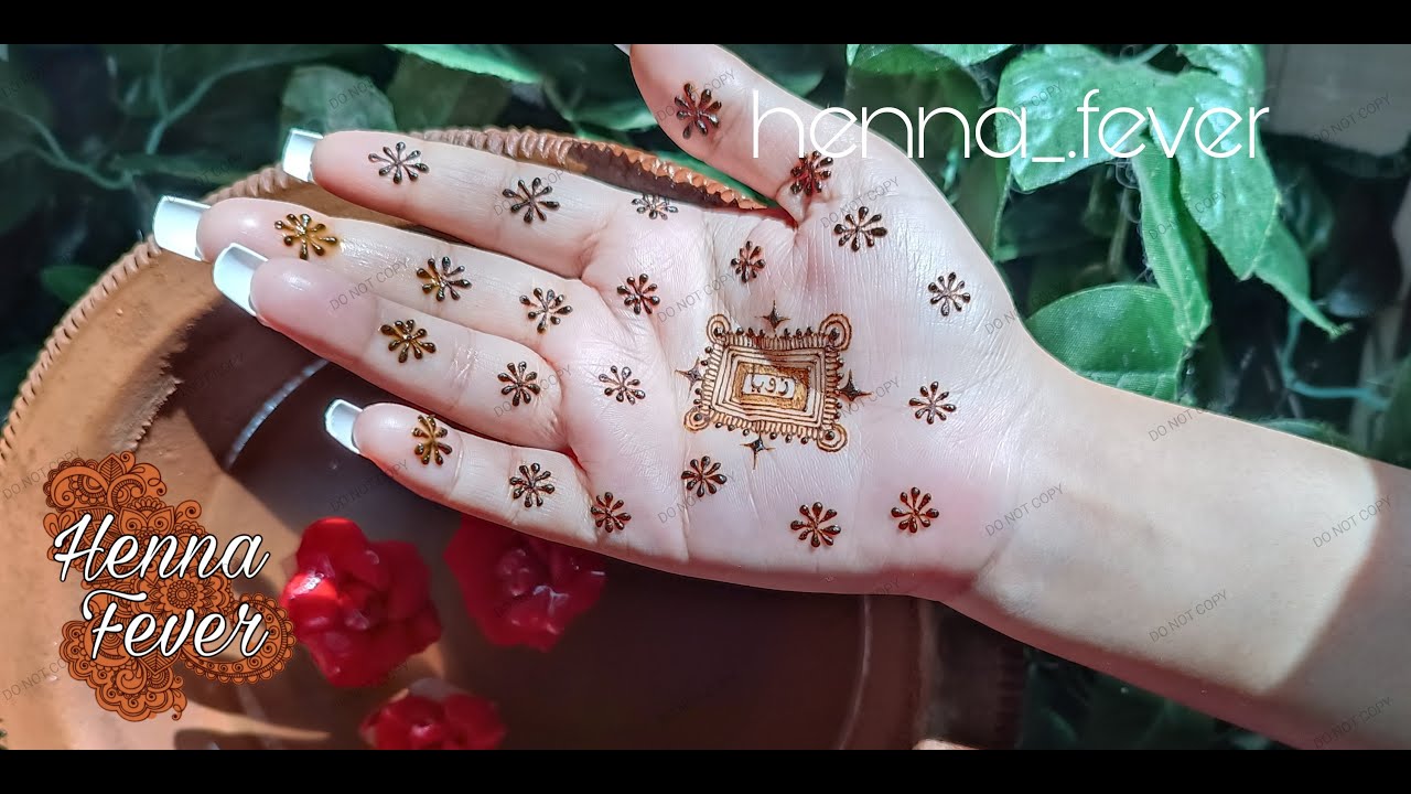 minimal henna mehndi design for a minimalist /name mehndi / easy mehndi ...