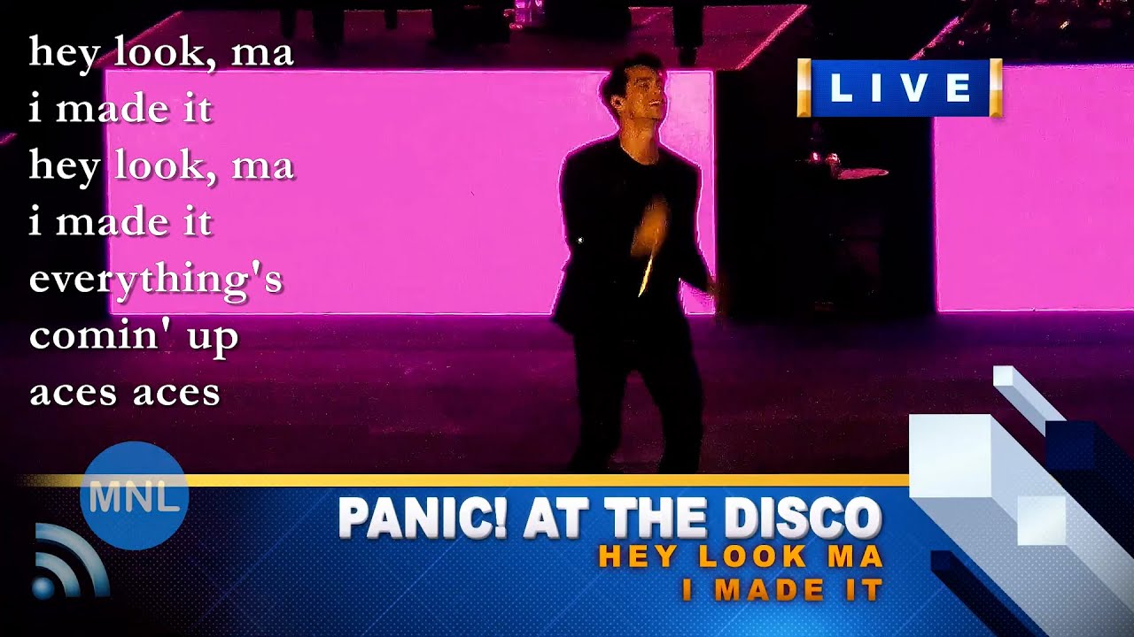 [ACAPELLA] HEY LOOK MA, I MADE IT (Panic! At The Disco) Momentum Live ...