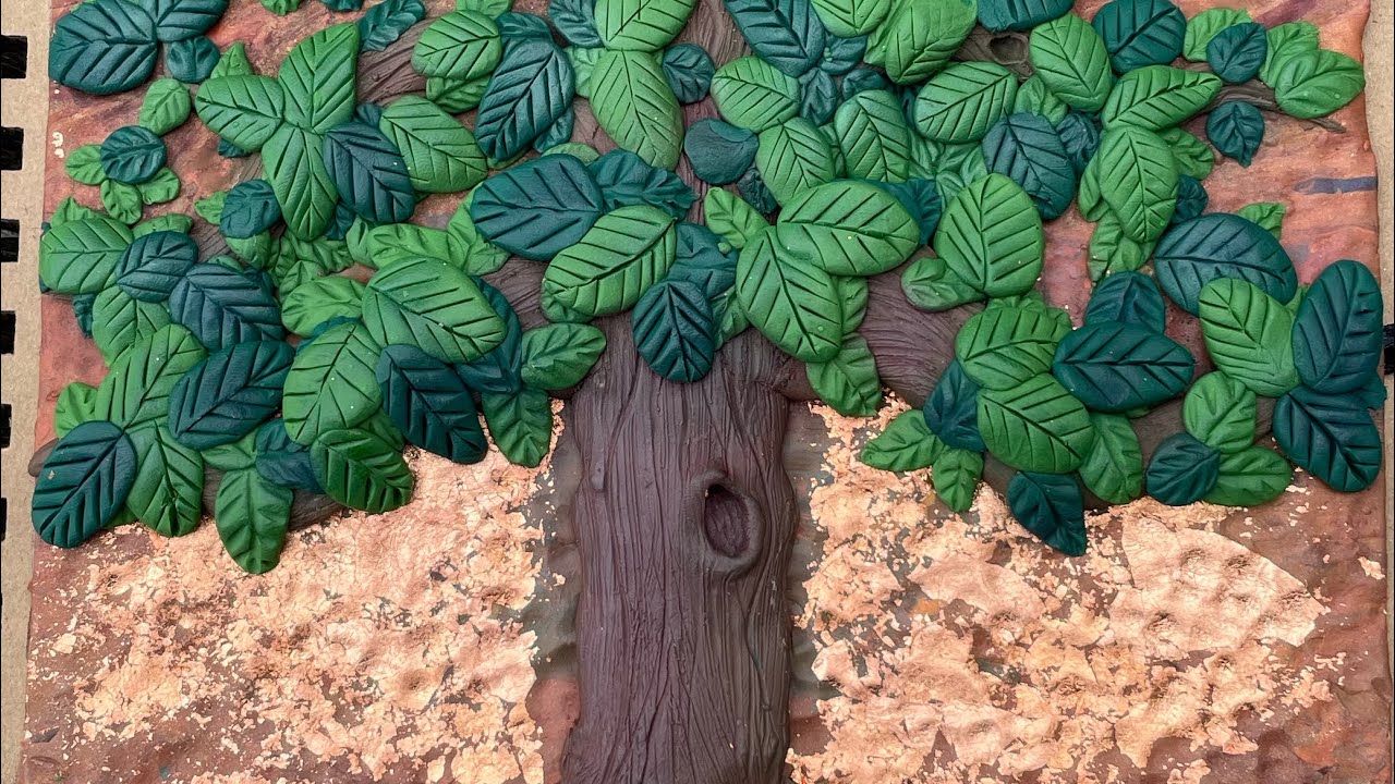 A Tree For Memories Polymer Clay 8x8 Book Cover - YouTube