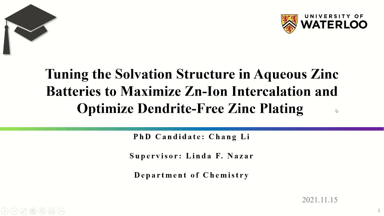 Tuning the Solvation Structure in Aqueous Zinc Batteries to Maximize Zn ...