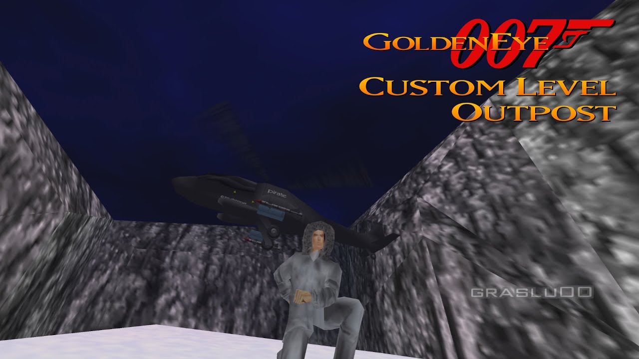 GoldenEye 007 N64 - Outpost - 00 Agent (Custom level) - YouTube