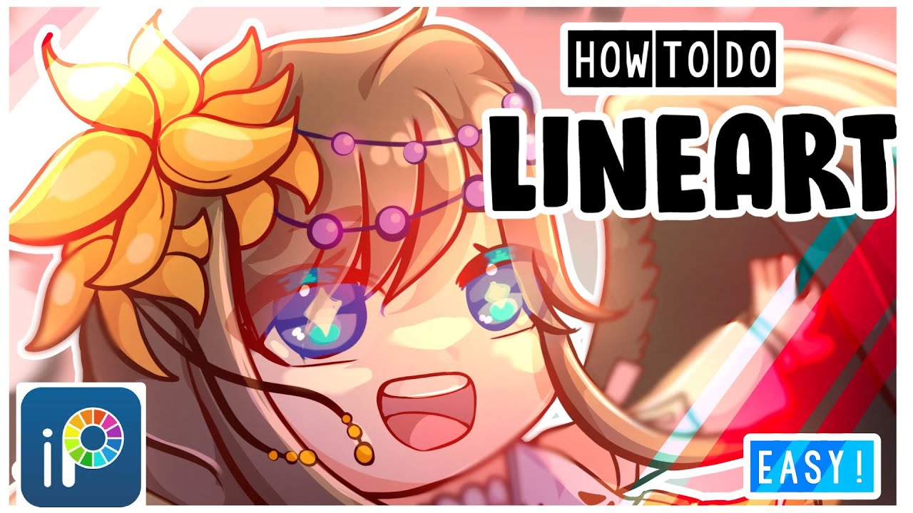 How to Do Simple Lineart! [] Tutorial [] - YouTube