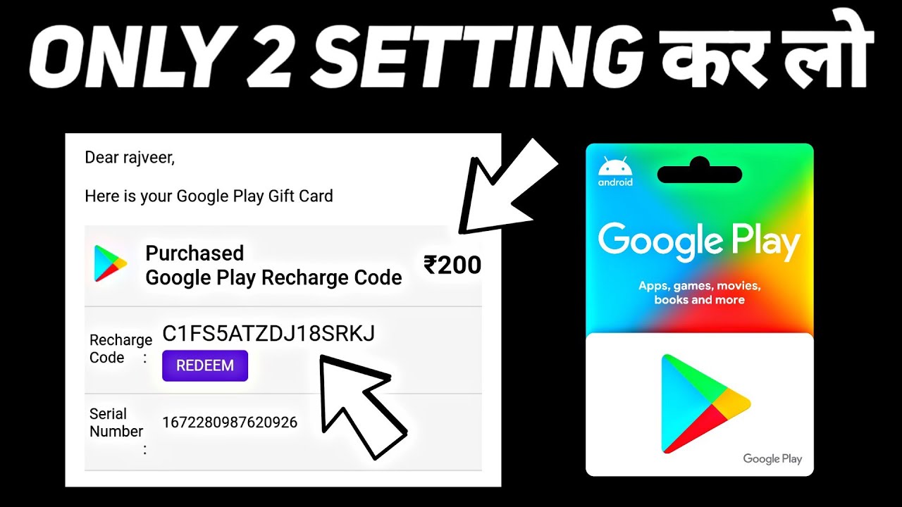 [ No Paytm ] Free Google Play Redeem Code 2021 || Google Gift Card ...