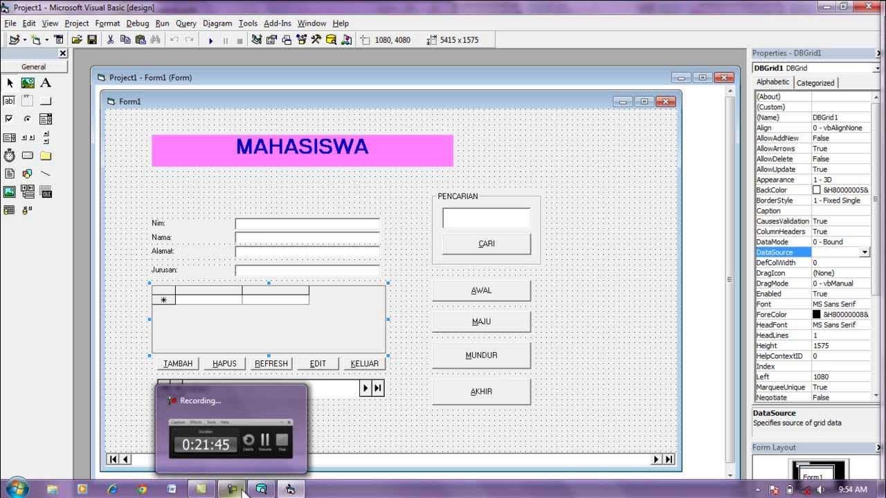 Tutorial Visual Basic 6.0 - YouTube