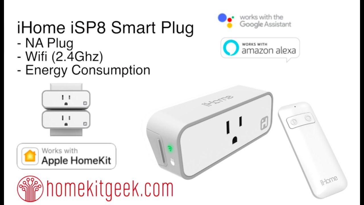 iHome iSP8 Smart Plug with Apple Homekit - YouTube
