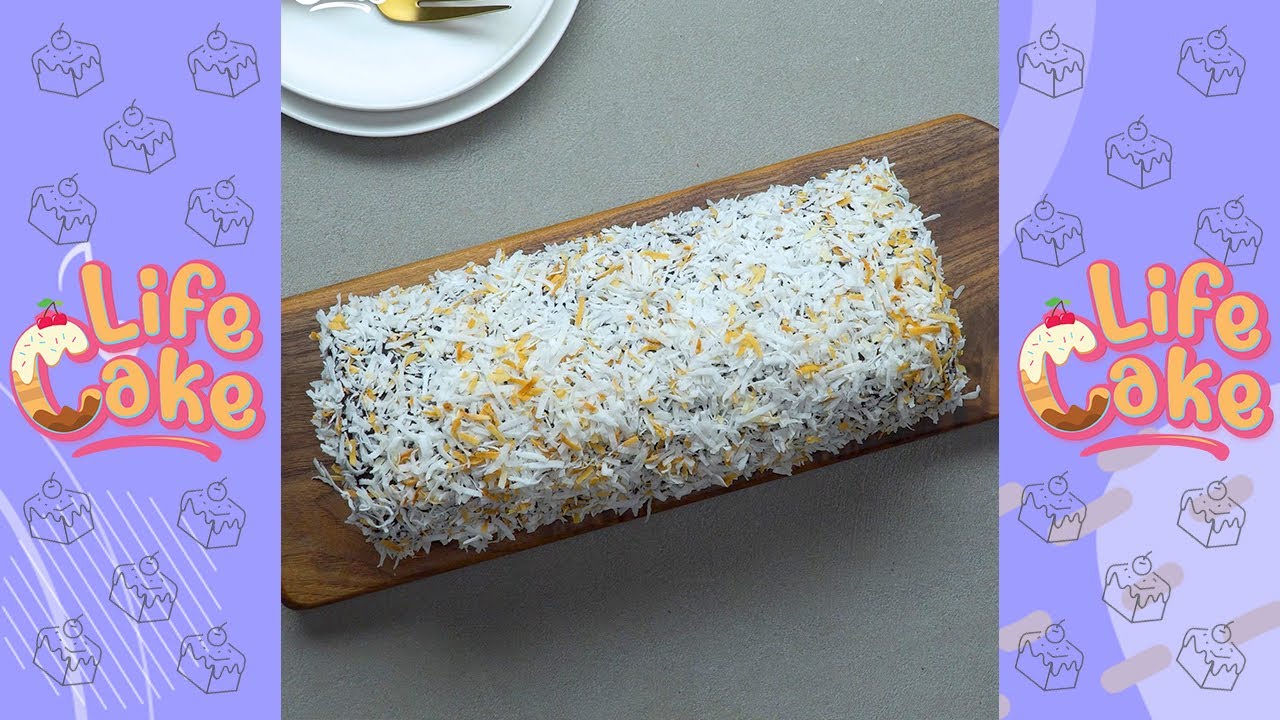 How To Make Perfect Chocolate Coconut Roll Cake At Home | Life Cake ...