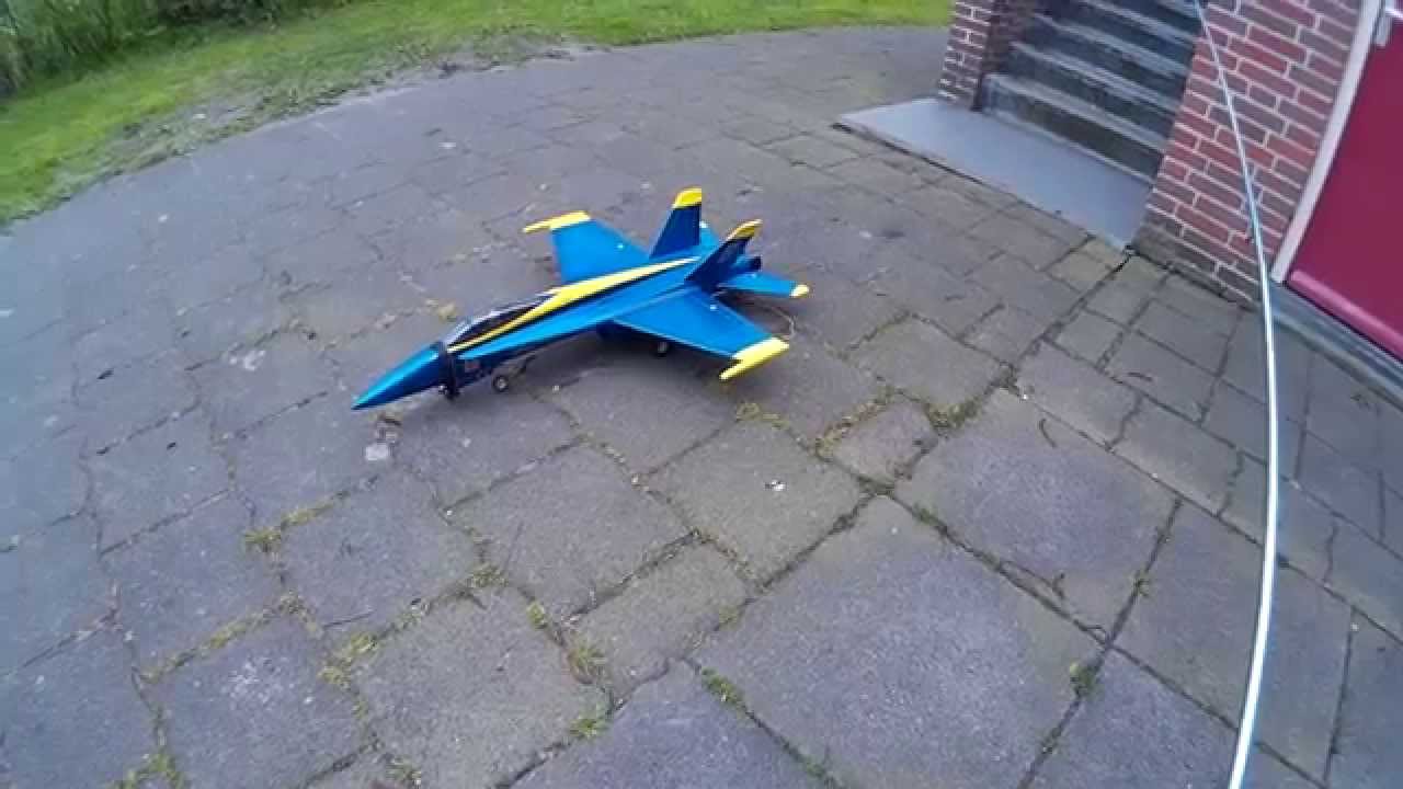 Art-Tech F/A-18 "Blue Angels" Hornet EDF RC plane TESTA - YouTube