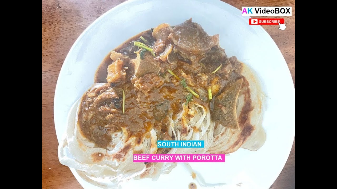 😎South Indian 😋😋Beef curry recipes 🥘with coin Porotta / weekend special ...