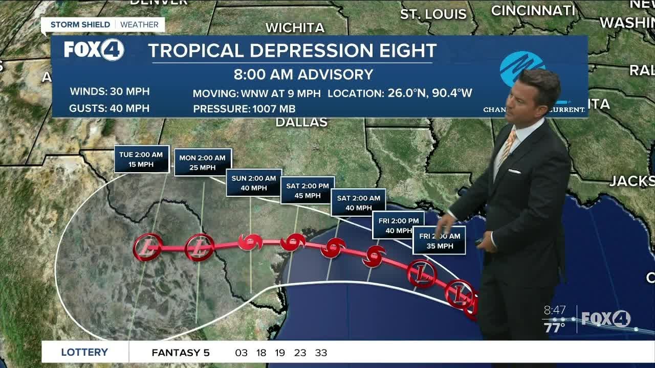 Tropical Storm Eight in the Gulf of Mexico - YouTube