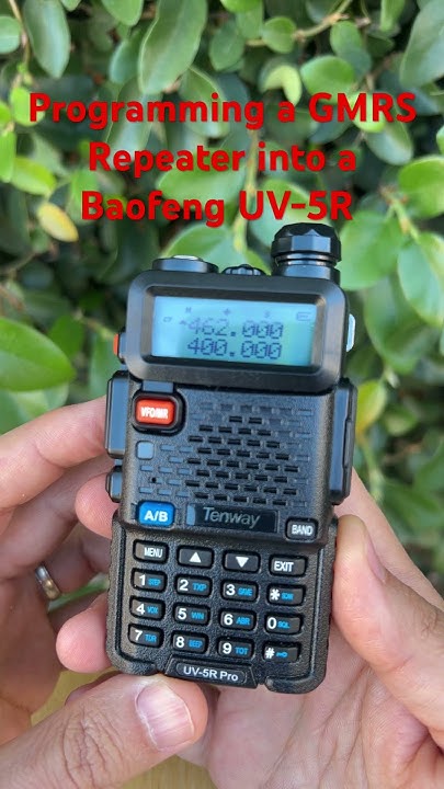 How to Program a GMRS Repeater into a Baofeng UV5R - YouTube
