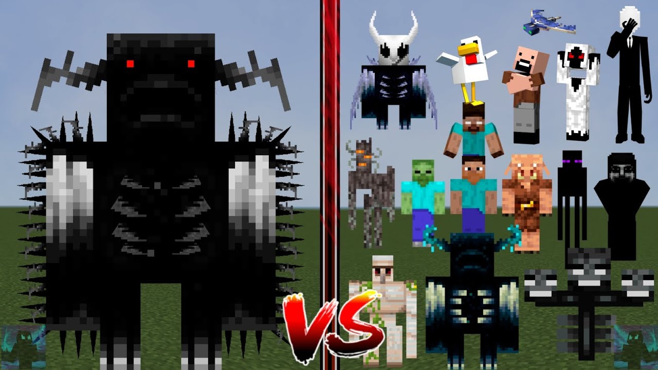 Minecraft Mob Battle: CHAINSAW WARDEN vs ALL MOBS, RAID, HEROBRINE ...
