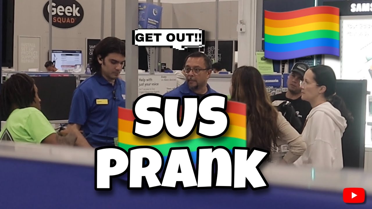 SUS PRANK ON STRANGERS … (ALMOST GOT BEAT UP)😳🤬 - YouTube
