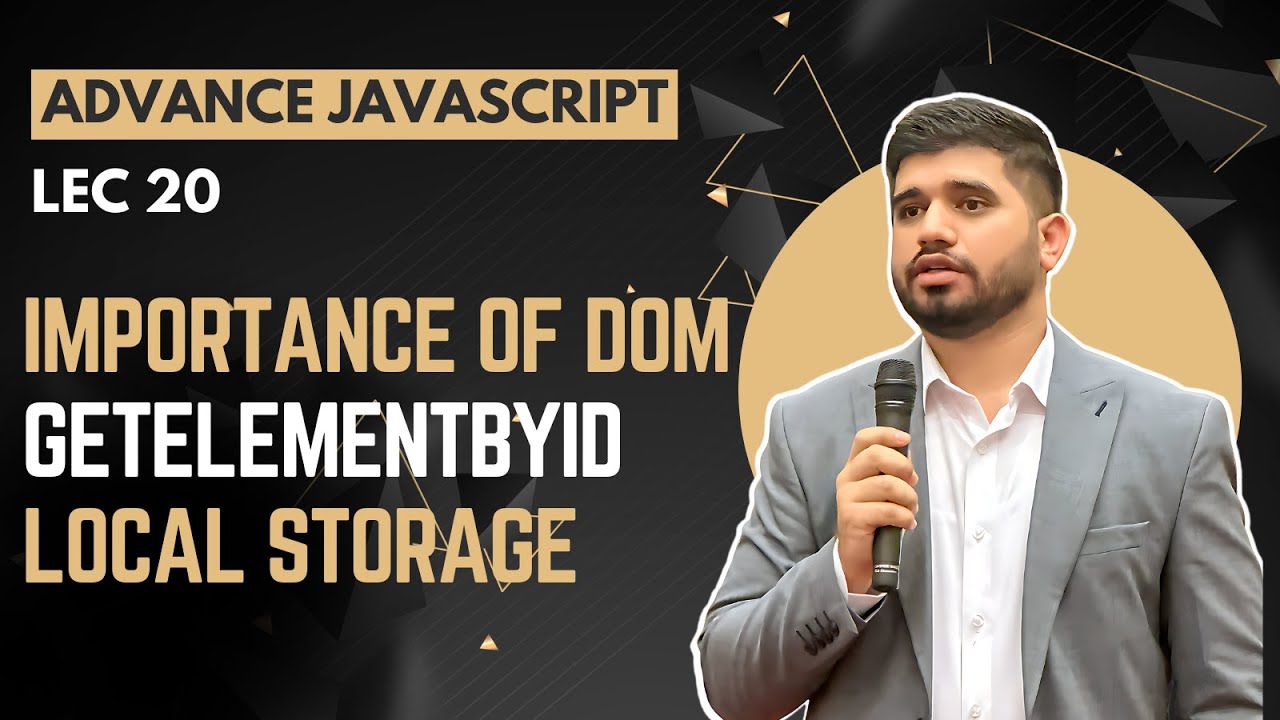 20 Javascript Dom Manipulation Getelementbyid And Local Storage Youtube